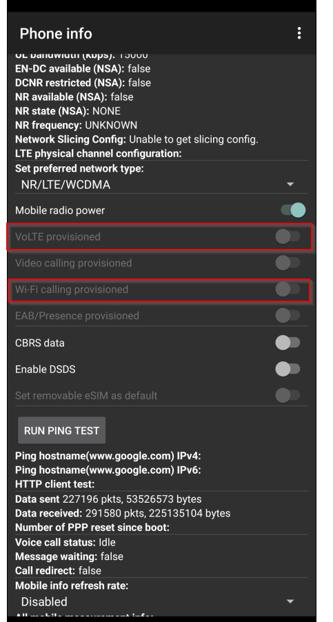 VOLTE and VoWiFi missing Pixel 6 Pro - BT Business Community