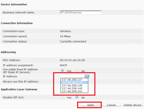 Assign multiple Static IP addresses on your BT Bus... - BT Business ...